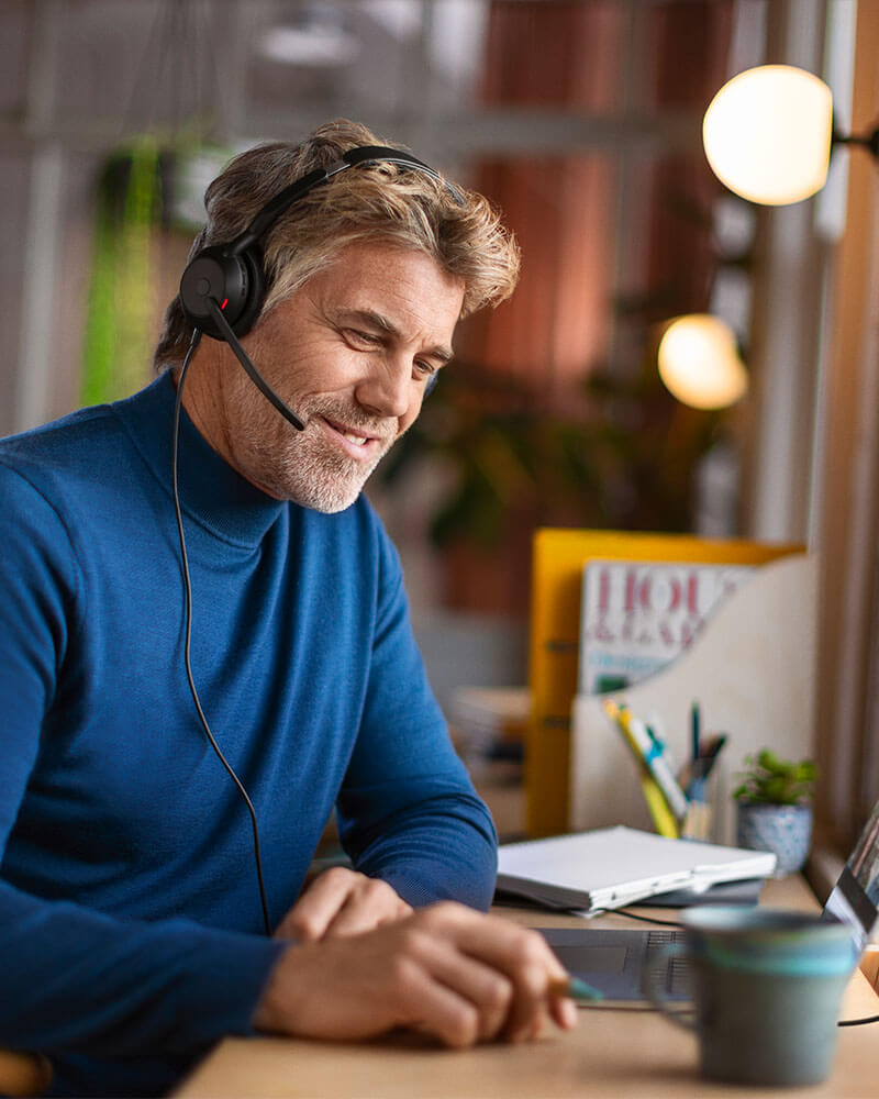 Professional wired headset for hybrid working | Jabra Evolve2 50