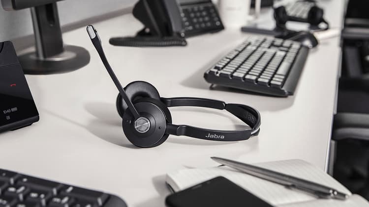 Call Center Headsets With Mic - Wireless & Noise Cancelling